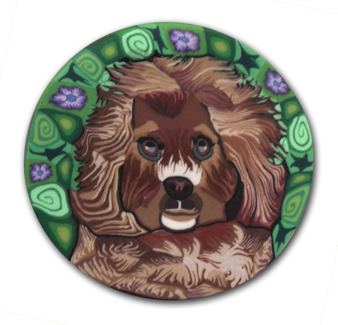 King Charels Spaniel Polymer Clay Cane Silly Milly - Etsy