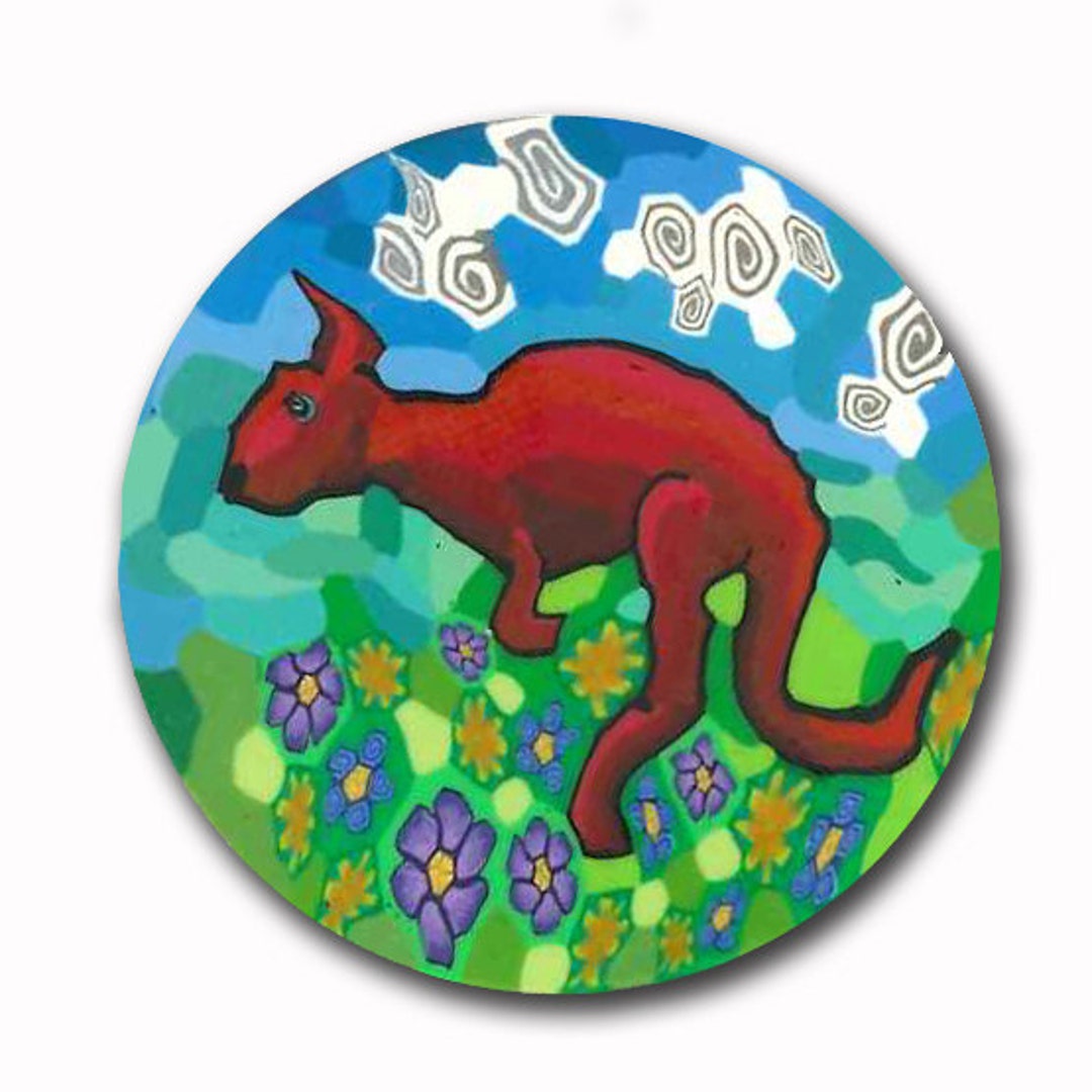 Kangaroo Polymer Clay Cane Silly Milly -small - Etsy