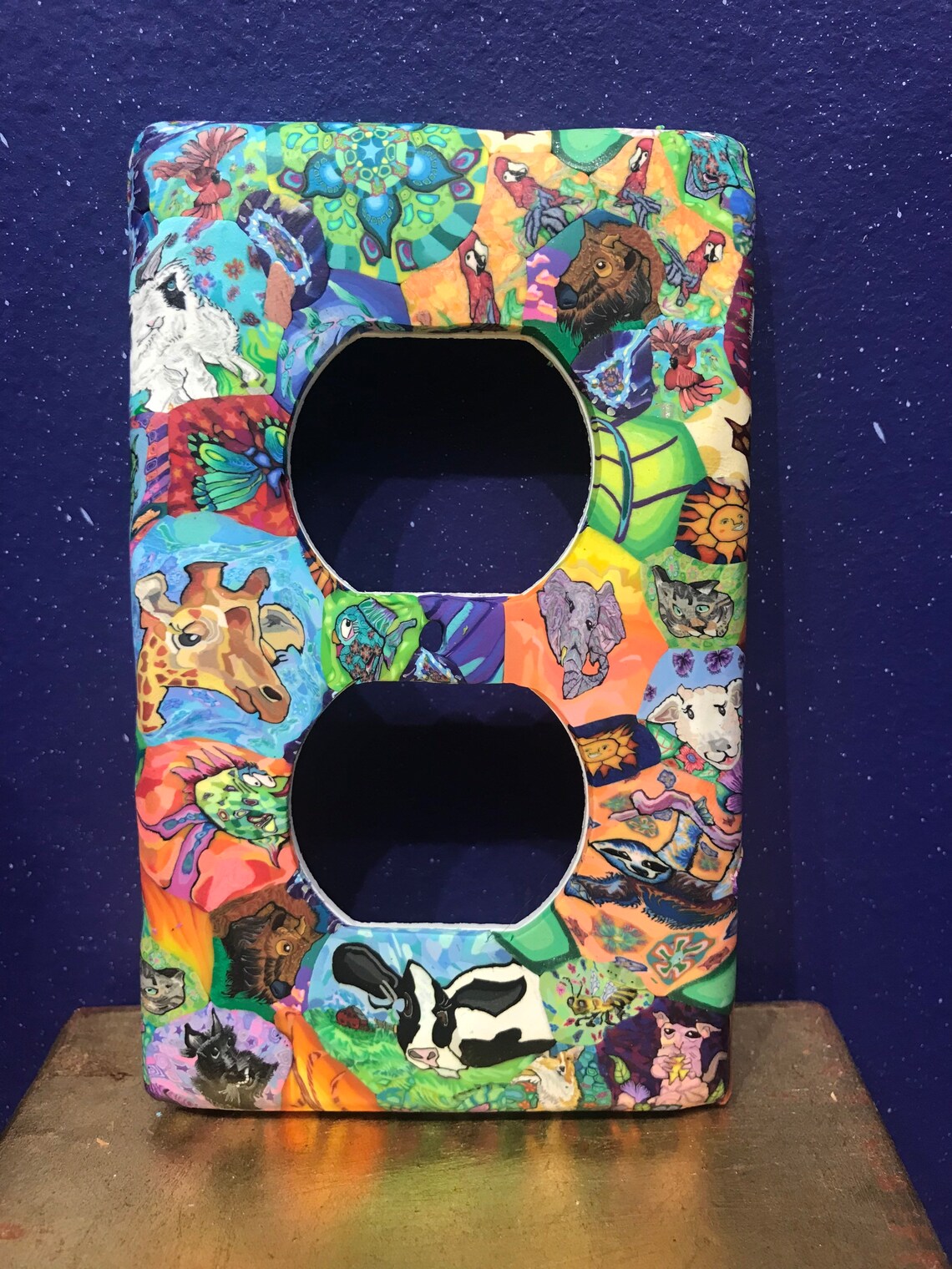 Switch Plate Cover- Random Animals- Made to Order - Etsy