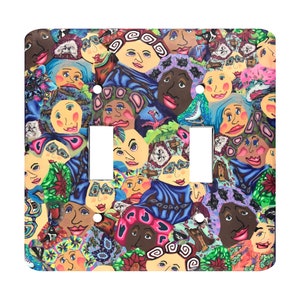Switch Plate Cover- Faces- Made to Order - Etsy
