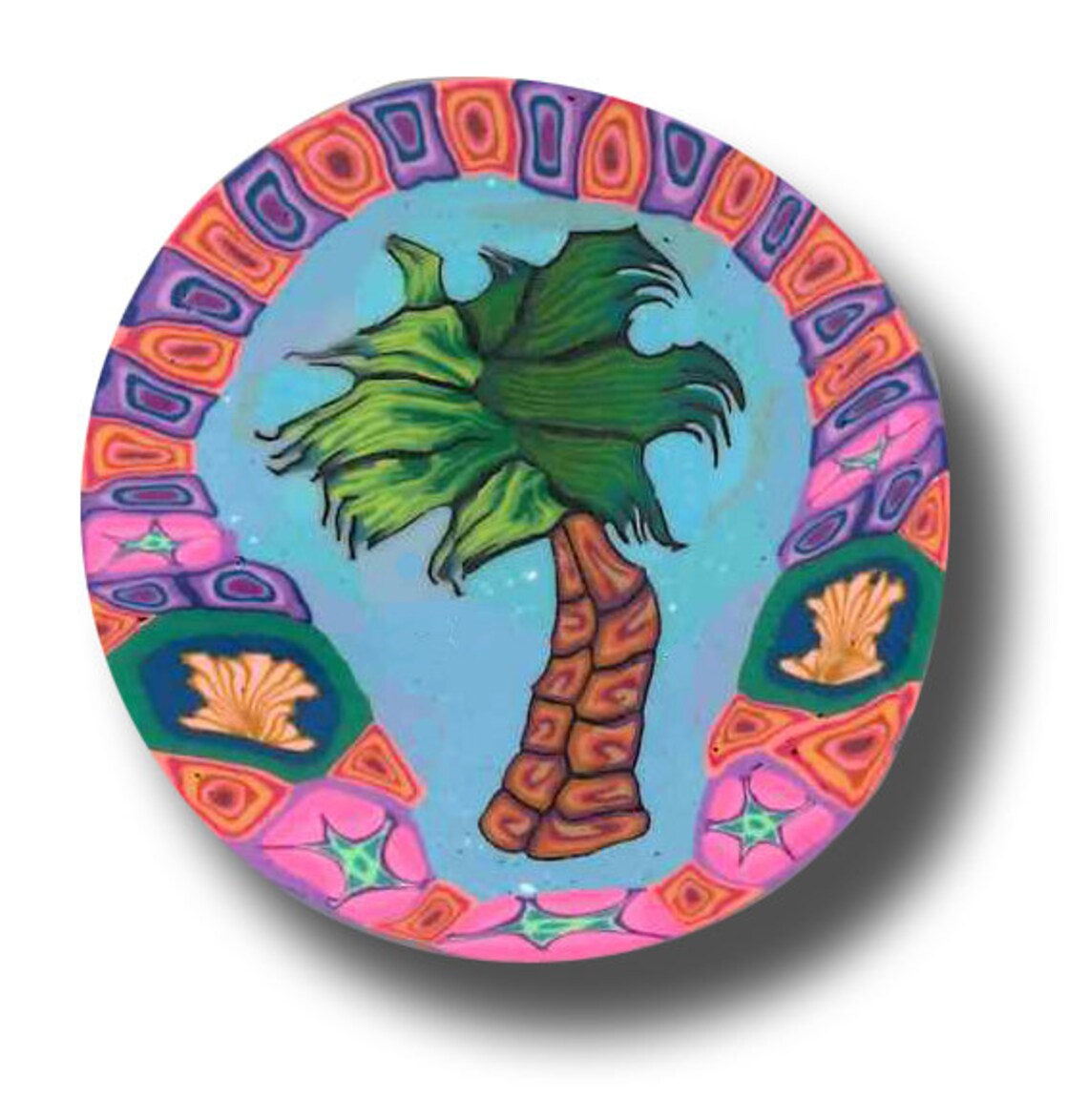 Florida Palm Tree - Polymer Clay Silly Milly Cane - Etsy