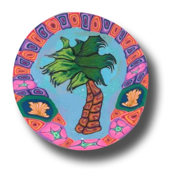 Florida Palm Tree Polymer Clay Silly Milly Cane | Etsy