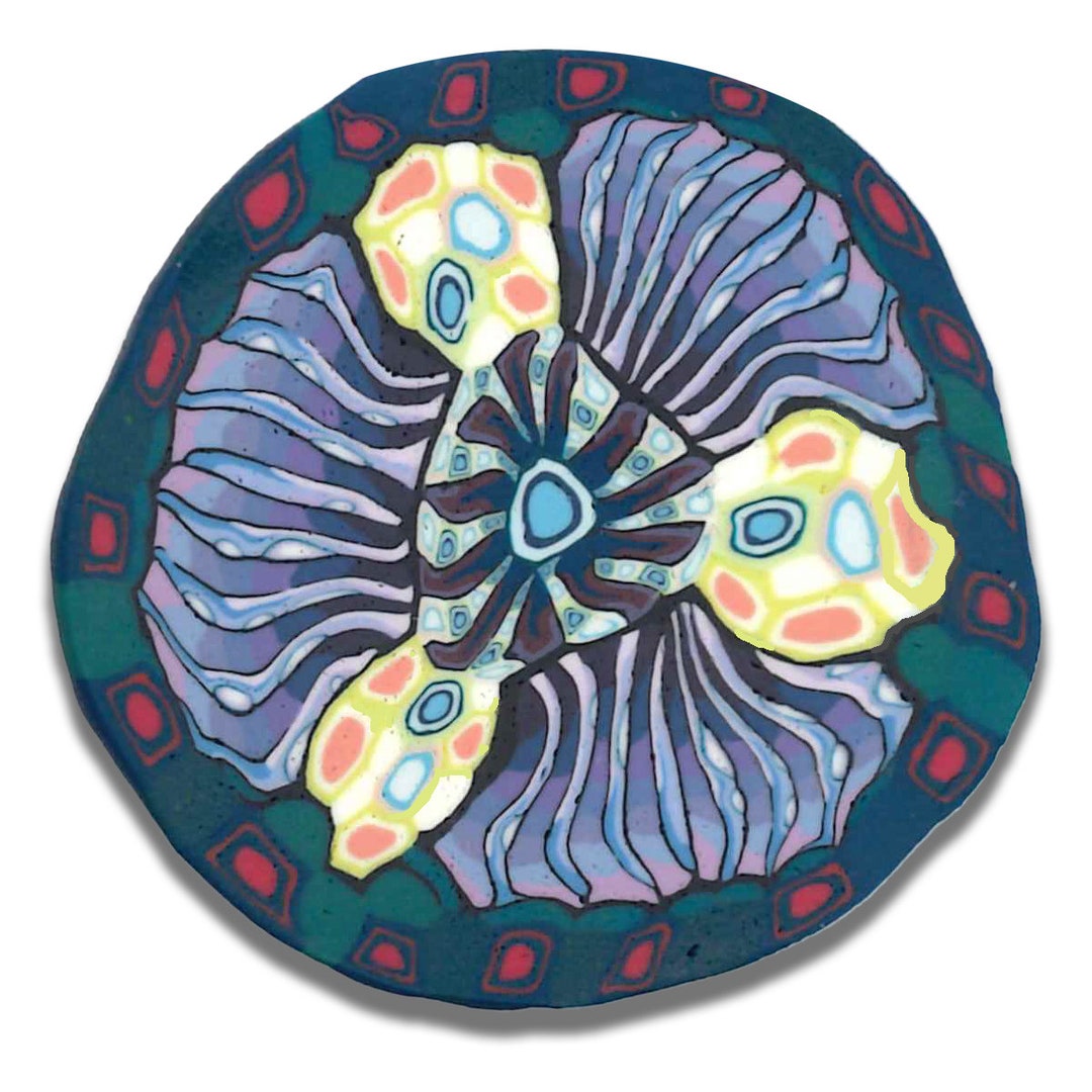 Polymer Clay Cane Scallop Shell Flower Silly Milly - Etsy