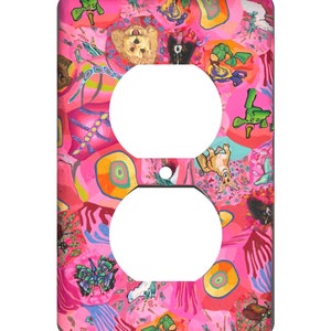 Switch Plate Cover- Bright Pink- Made to Order - Etsy