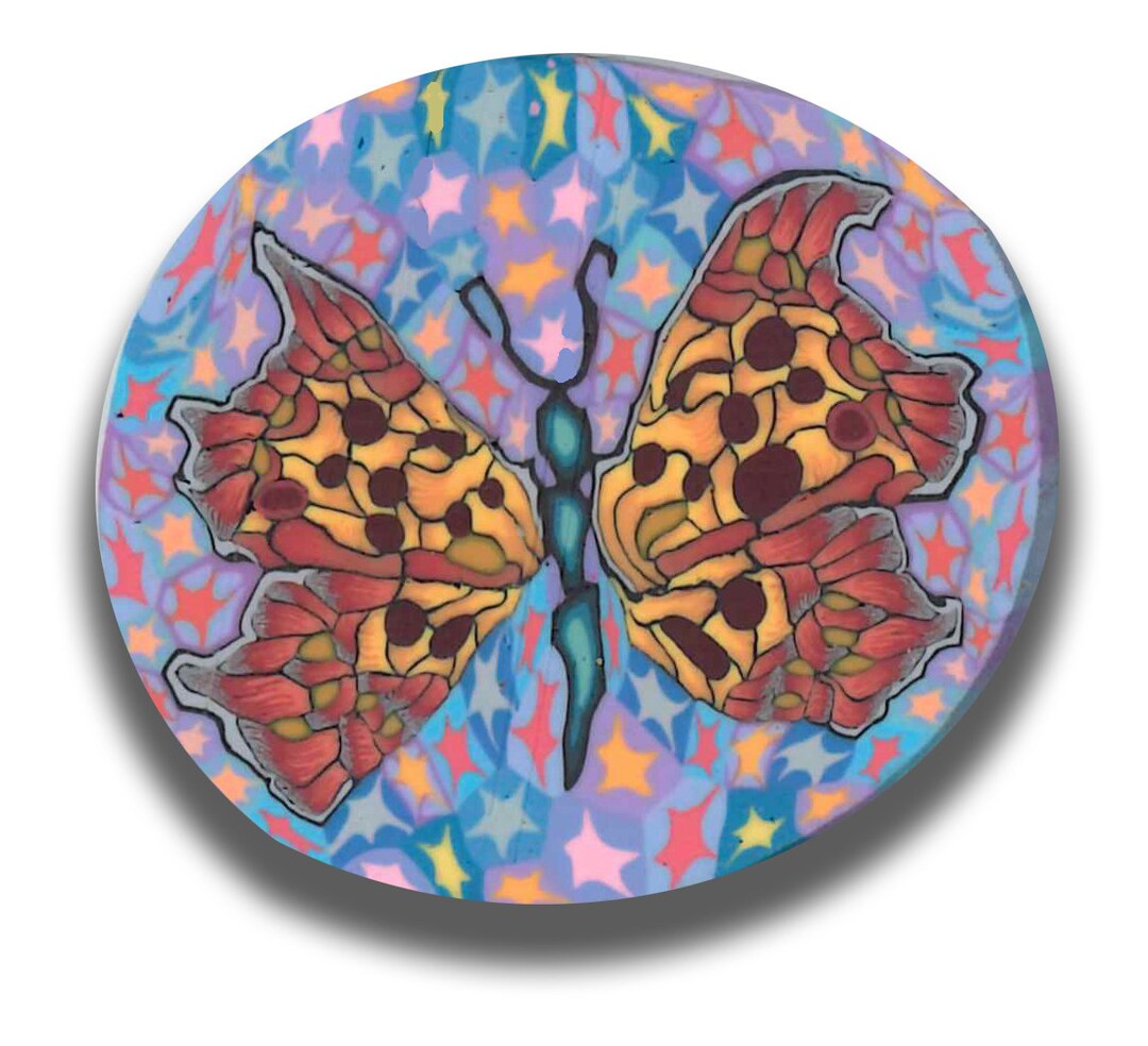 Polymer Clay Cane Question Mark Butterfly Silly Milly - Etsy