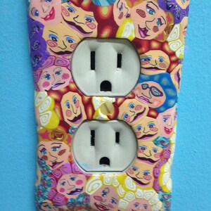 Switch Plate Cover- Faces- Made to Order - Etsy