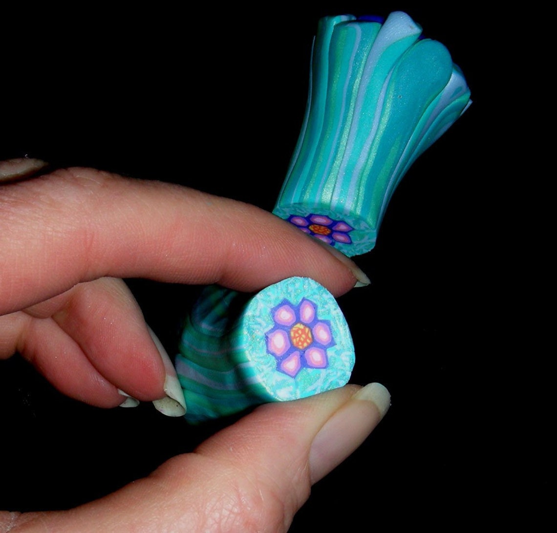 Bullseye Flower Polymer Clay Cane PDF Tutorial | Etsy