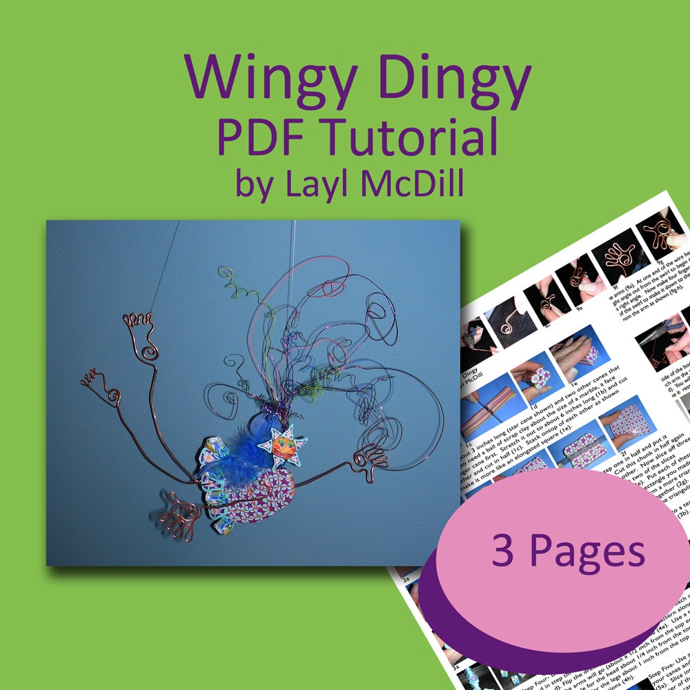 Wingy Dingy Whimsical Flying Doll PDF tutorial | Etsy