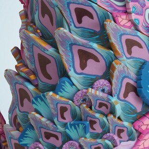 Polymer Clay Cane Tutorial Easy Peacock Feather- PDF - Etsy