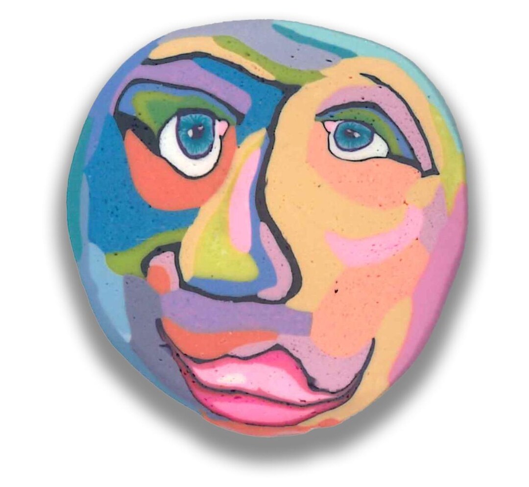 Polymer Clay Cane Silly Milly Fauvism Face Cane - Etsy