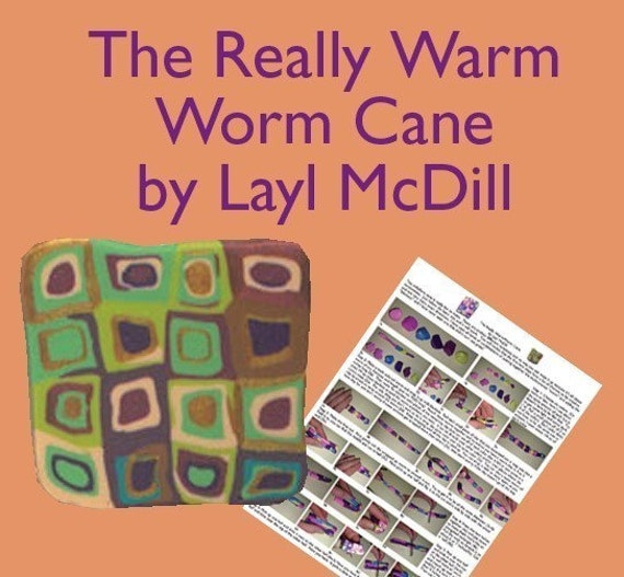 Polymer Clay Cane Tutorial The Really Warm Worm Cane PDF | Etsy