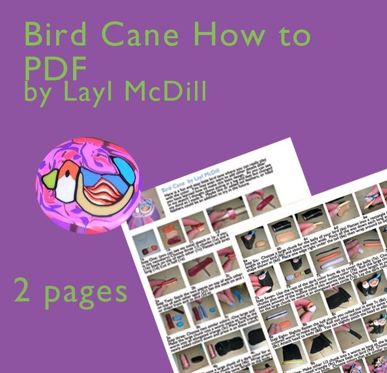 Bird Cane How to PDF - Etsy