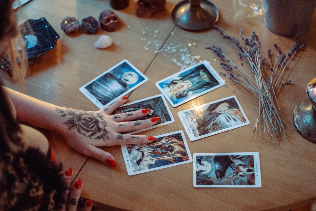 6 Editable Tarot Card Keyword Pages - Etsy