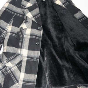 Gorgeous Vintage Wool Plaid Coat Size M - Etsy