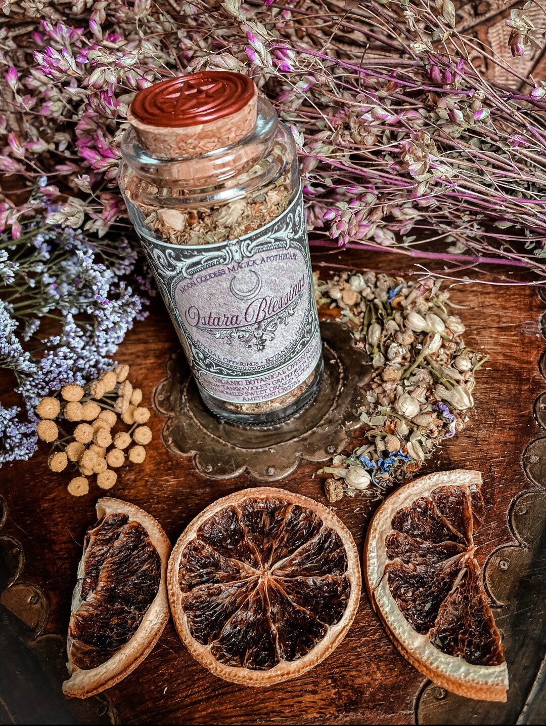 Ostara Blessings Ritual Offerings + Loose Incense / 3.4oz Glass Jar ...