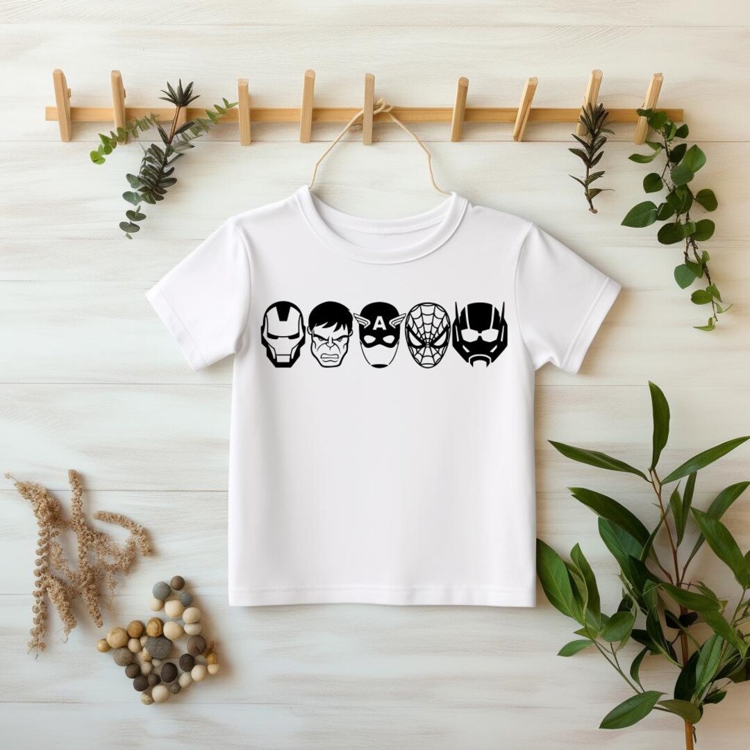 Heroes Faces Svg Png, Superheroes Faces Tshirt Svg Png, Heroes Faces ...