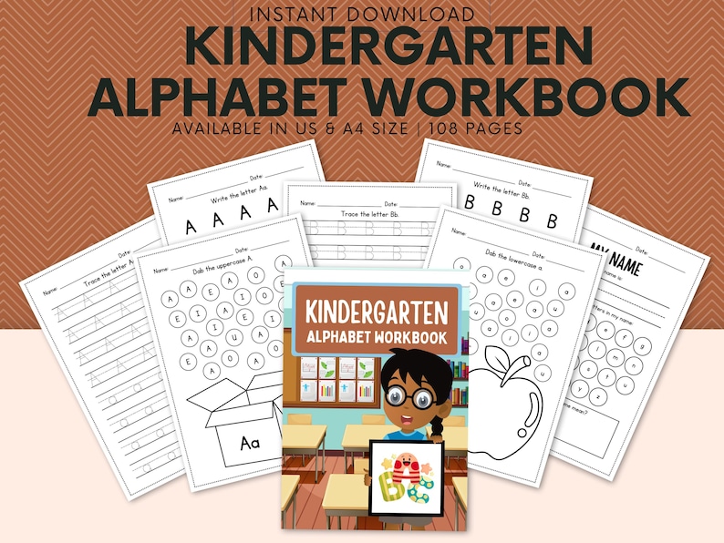 Alphabet Tracing Worksheets for Kids | Printable Letter Tracing ...