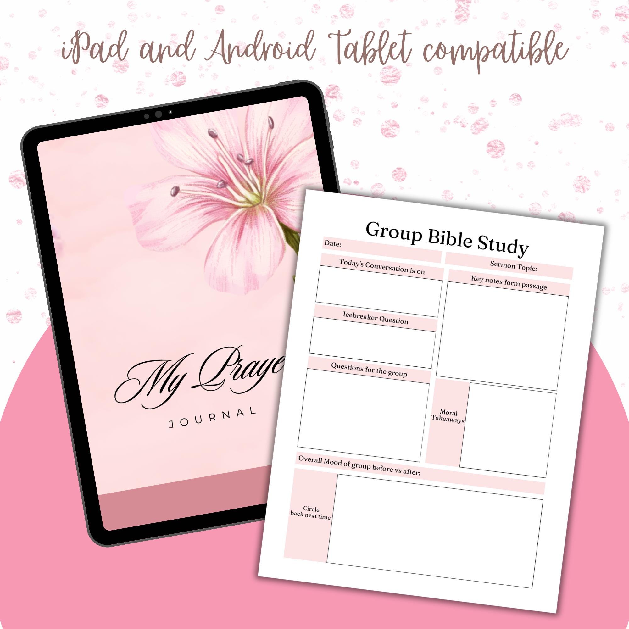 Bible Study Guide | Printable Prayer Journal & Gratitude Journal ...
