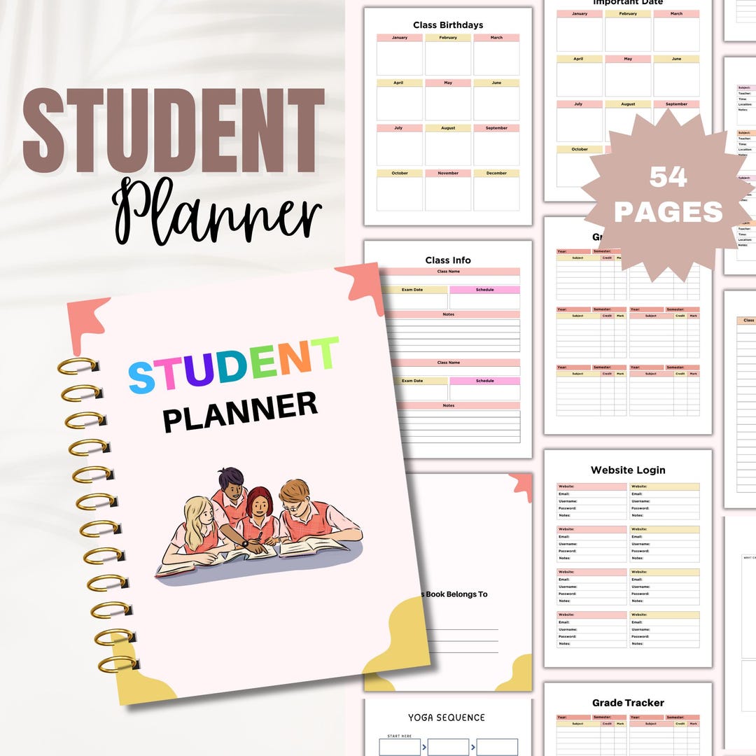 Digital Student Planner for iPad | Academic & Study Planner | College ...
