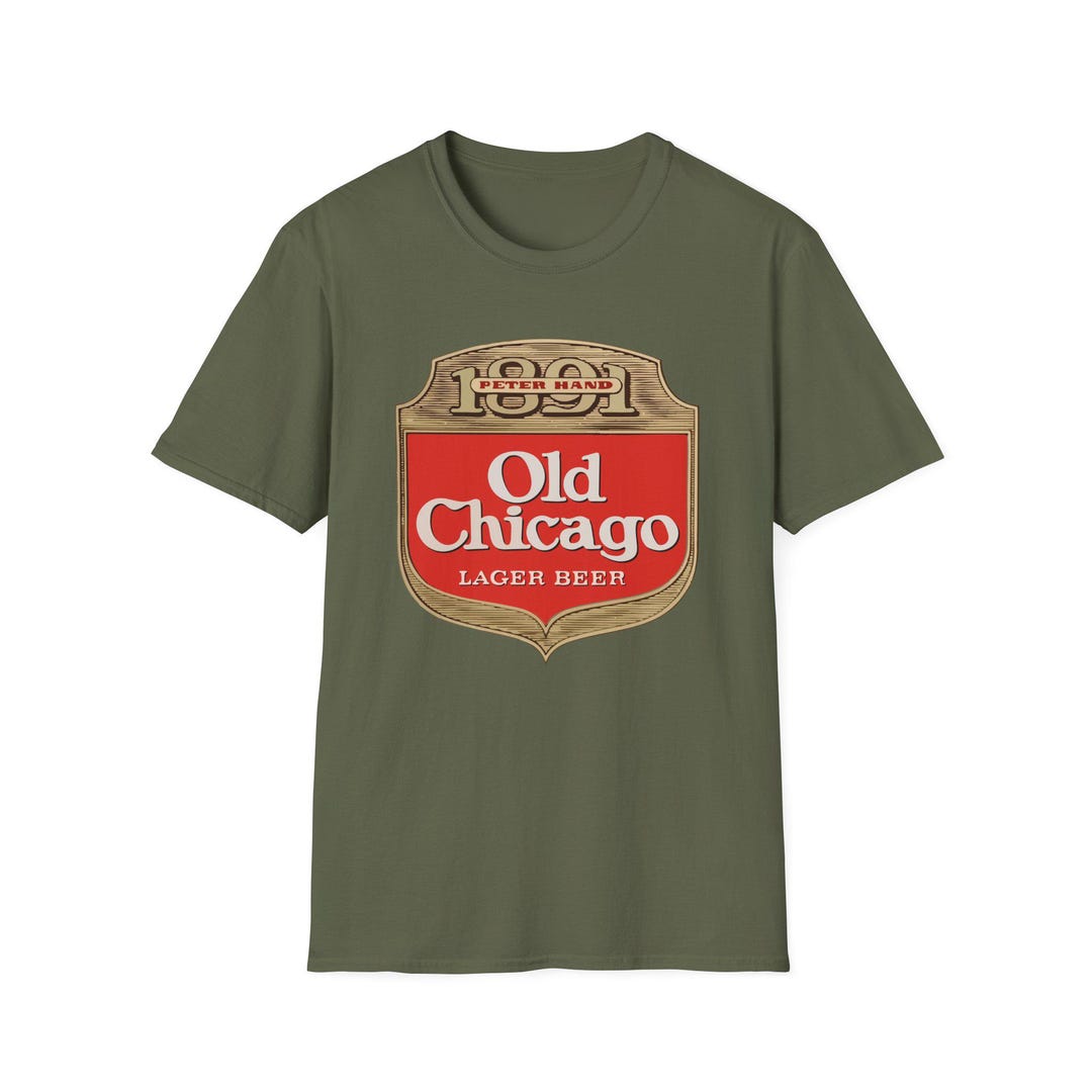 Vintage Old Chicago Lager Tee - Retro Beer Brand Revival Unisex ...