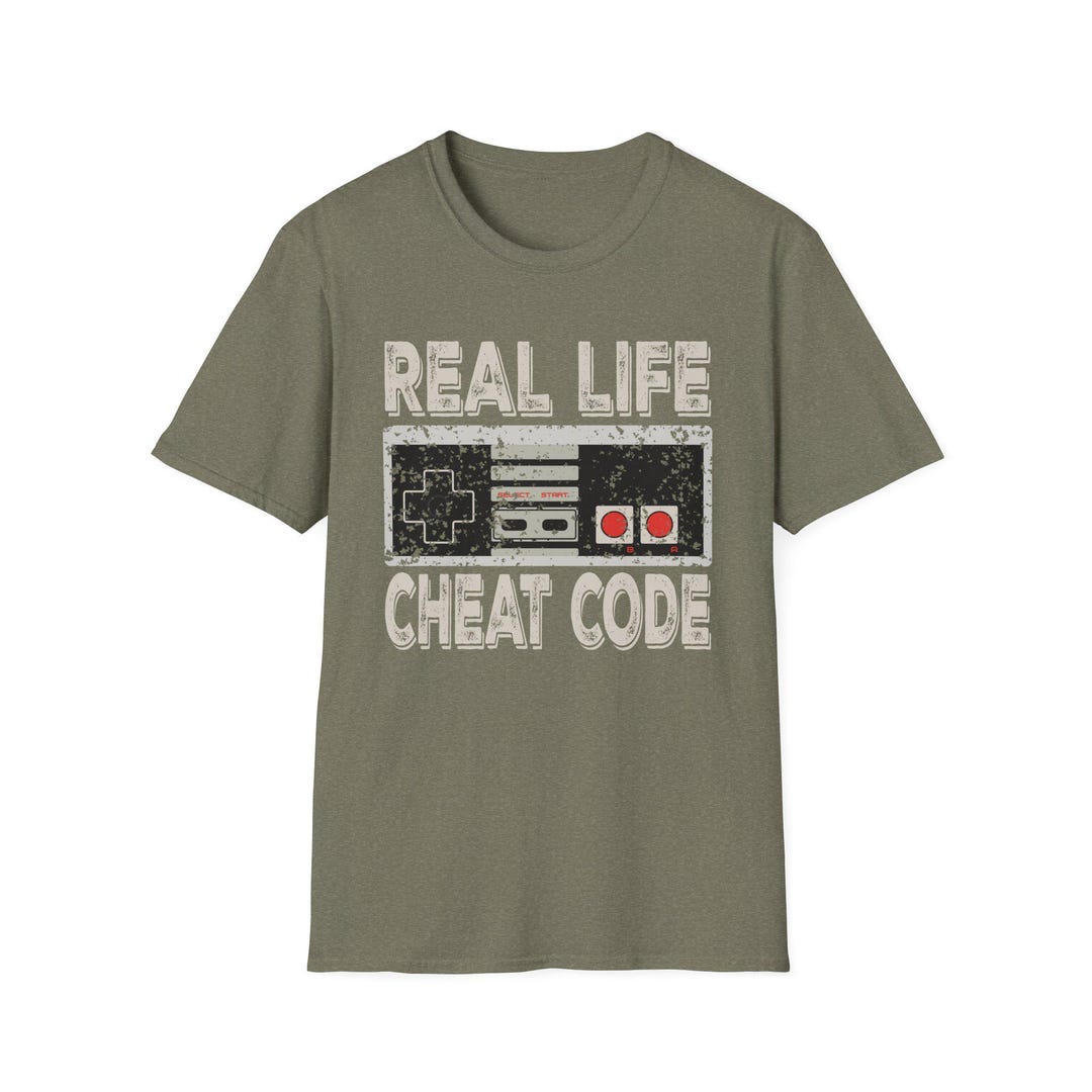 Retro NES Controller T-shirt – Real Life Cheat Code Graphic Tee - Etsy