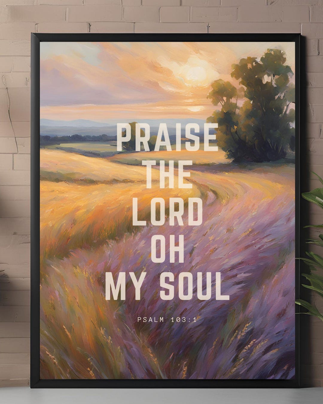 Praise the Lord Printable Art Digital Download Christian Artwork Poster ...