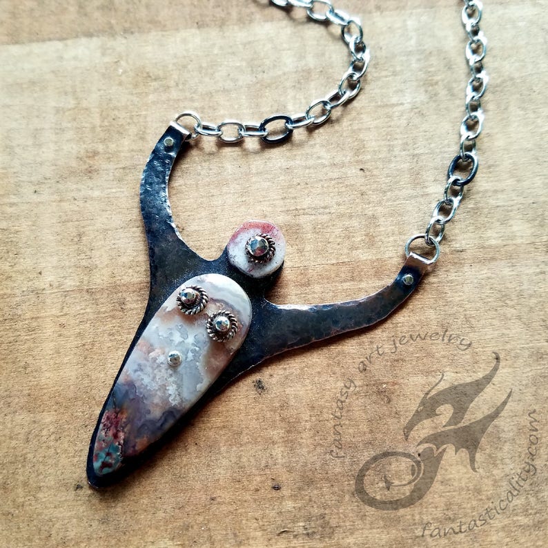 Metalwork GODDESS Necklace Primitive Style Copper Crazy - Etsy