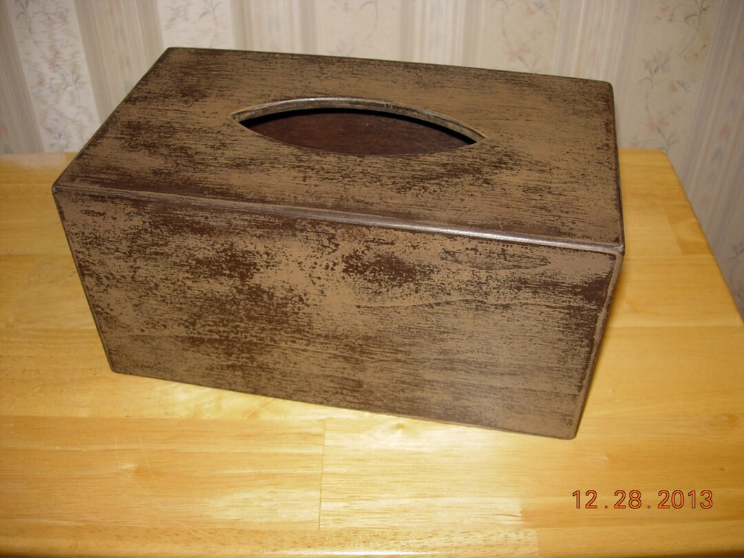 Primitive Tissue Box Cover - Top Load Family Size - Made to Order ...