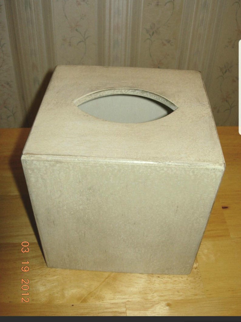Primitive Tissue Box Cover - Made to Order- Color Choice - Cube Style ...