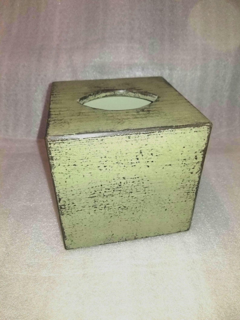 Primitive Tissue Box Cover - Made to Order- Color Choice - Cube Style ...