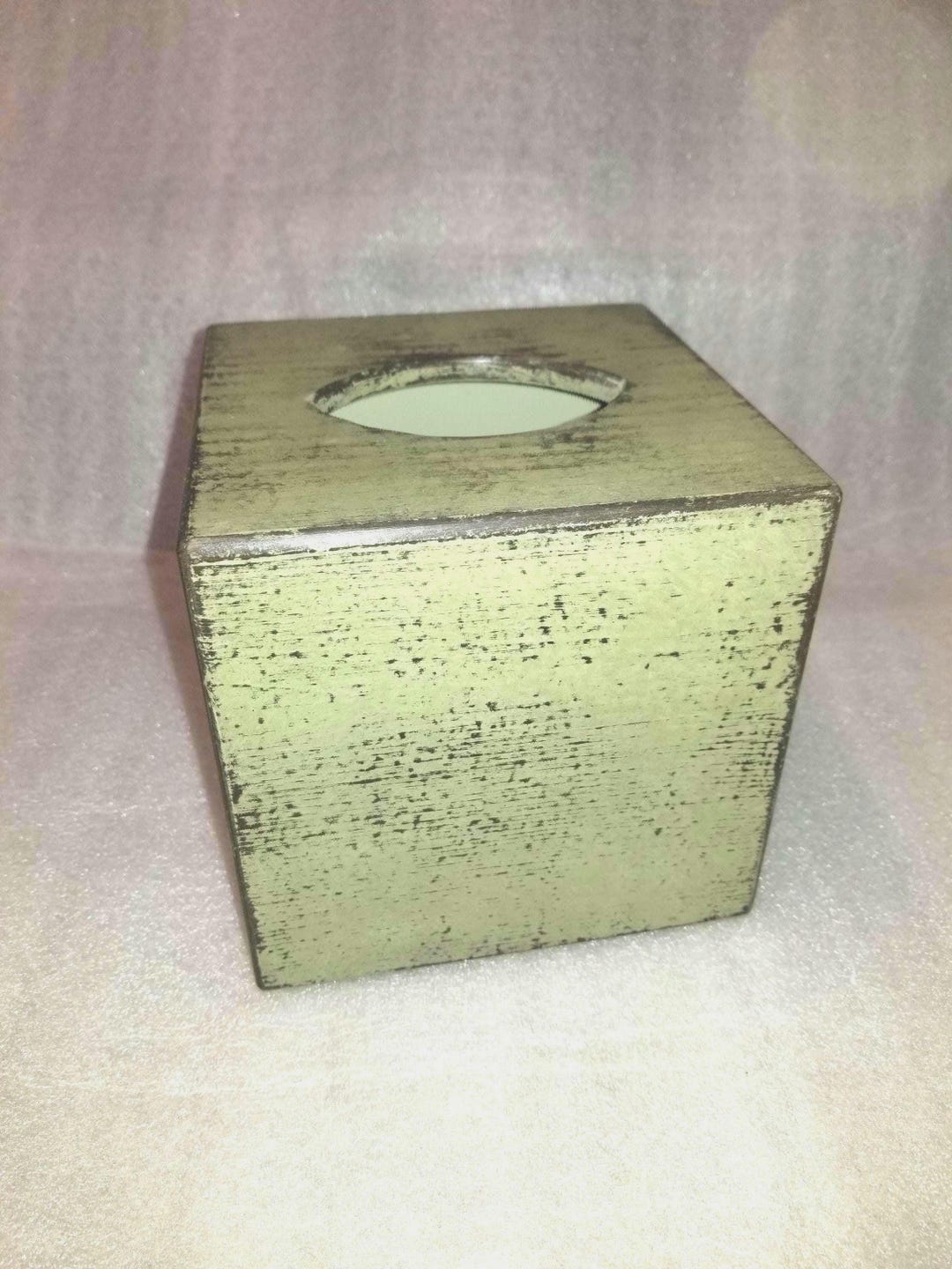 Primitive Tissue Box Cover - Made to Order- Color Choice - Cube Style ...