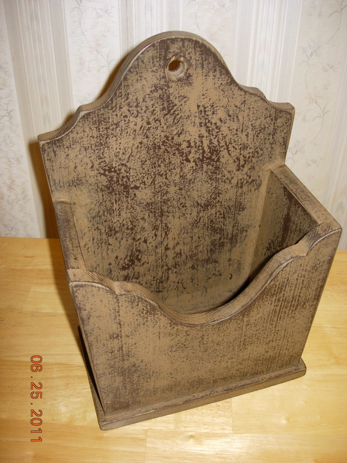 Primitive Candle Flower Wall Box - Home Decor - Color Choice - Made to ...