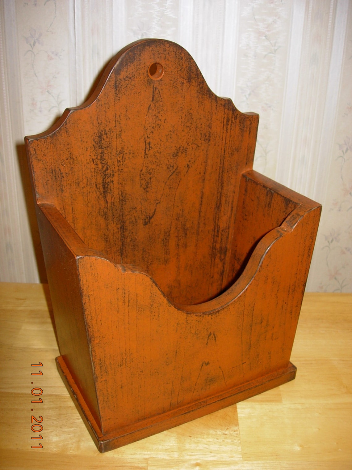 Primitive Candle Flower Wall Box - Home Decor - Color Choice - Made to ...