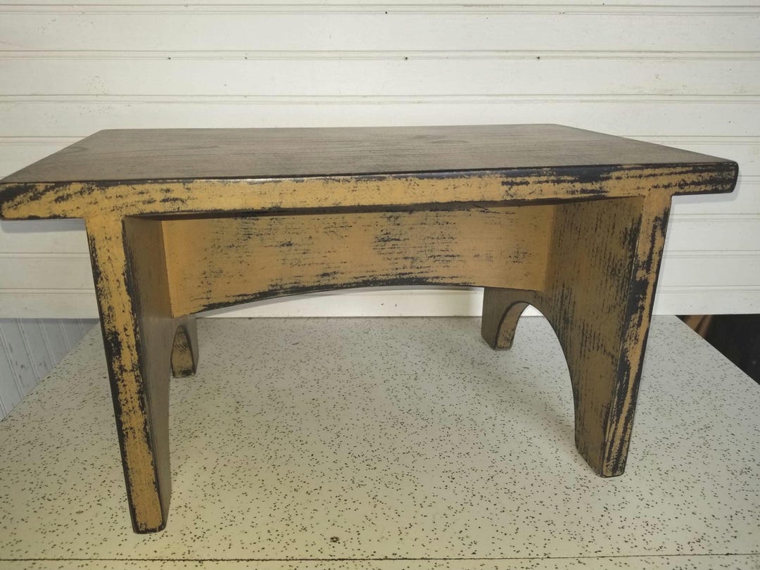 Primitive Step Stool Small Bench Made to Order - Etsy