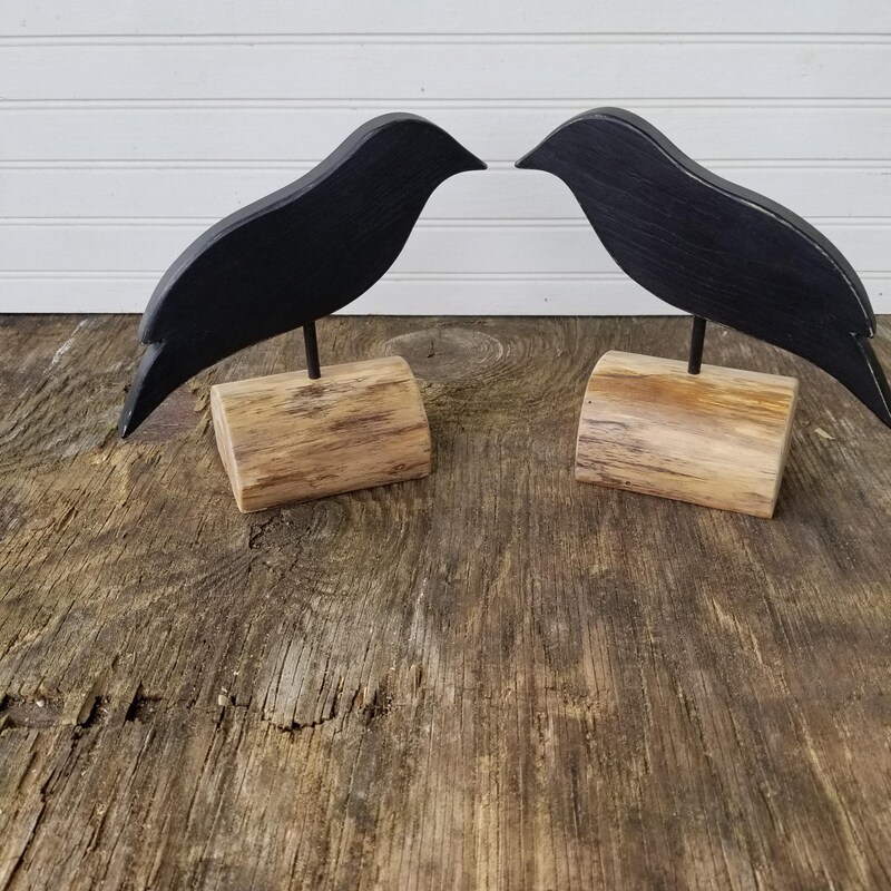 Wooden Crow - Etsy