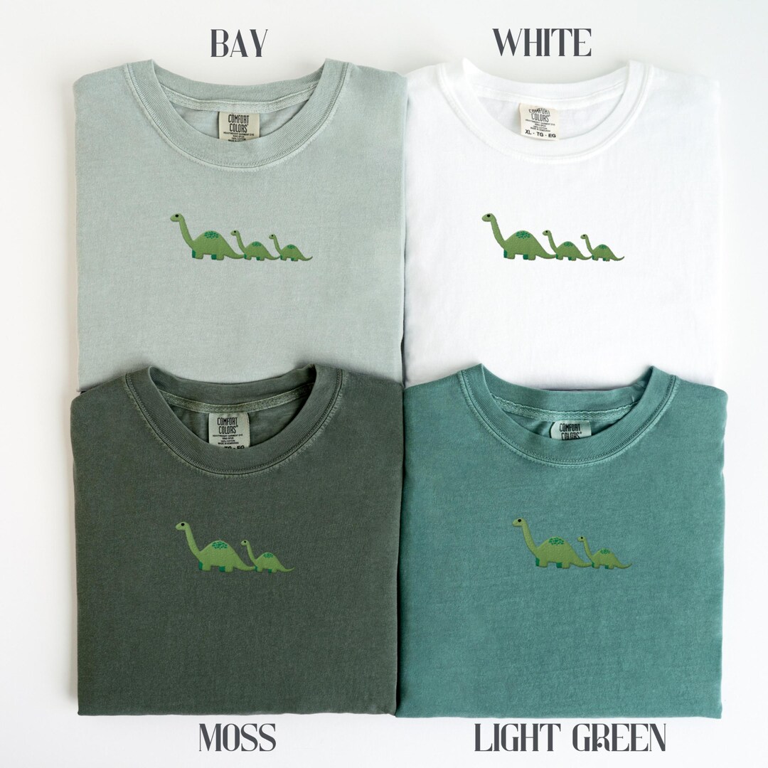 Custom Embroidered Mama Dada Dinosaur Shirt, Custom Kids Count ...