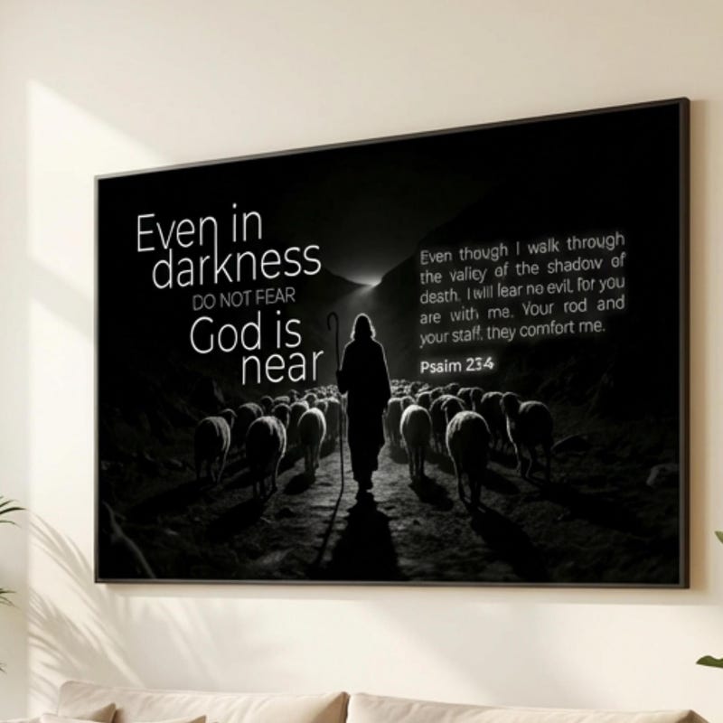 Psalm 23.4 Artwork - Etsy