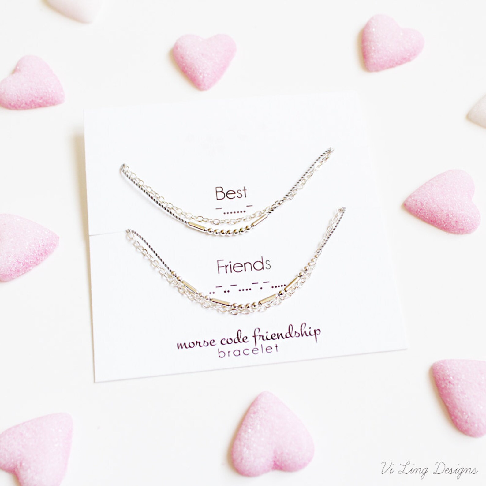 Best Friends Morse Code Bracelet | Etsy