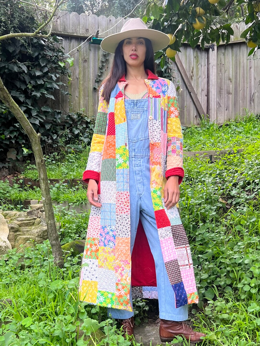 Vintage 1970s Patchwork Quilted Coat With Pockets - Etsy