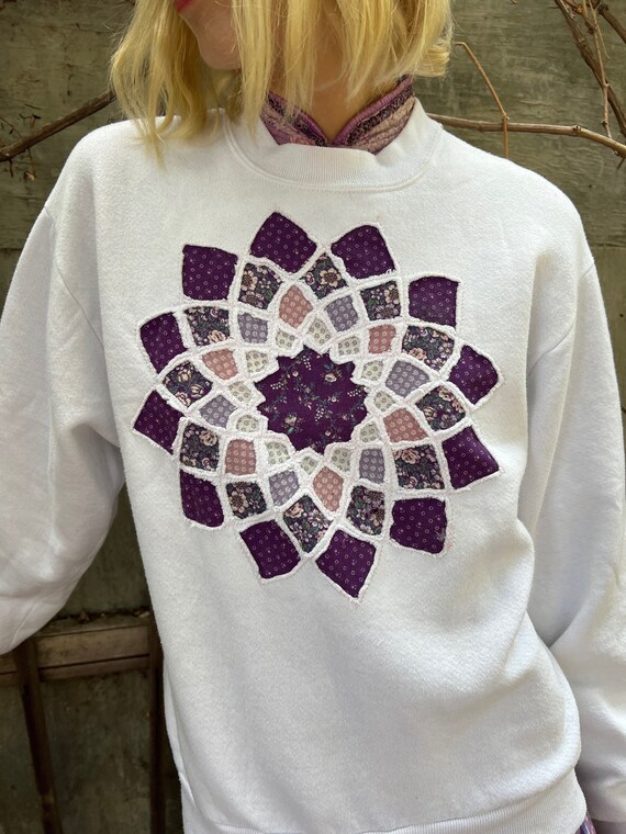 Vintage floral print sweatshirt - Gem