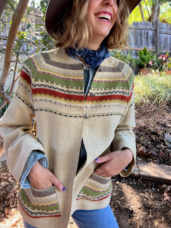 Vintage 70s bohemian jacket - Gem
