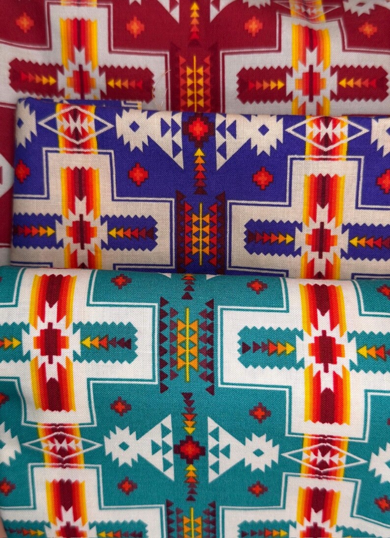 Geometric Cross Motif/4 Directions Print | Native American Made ...