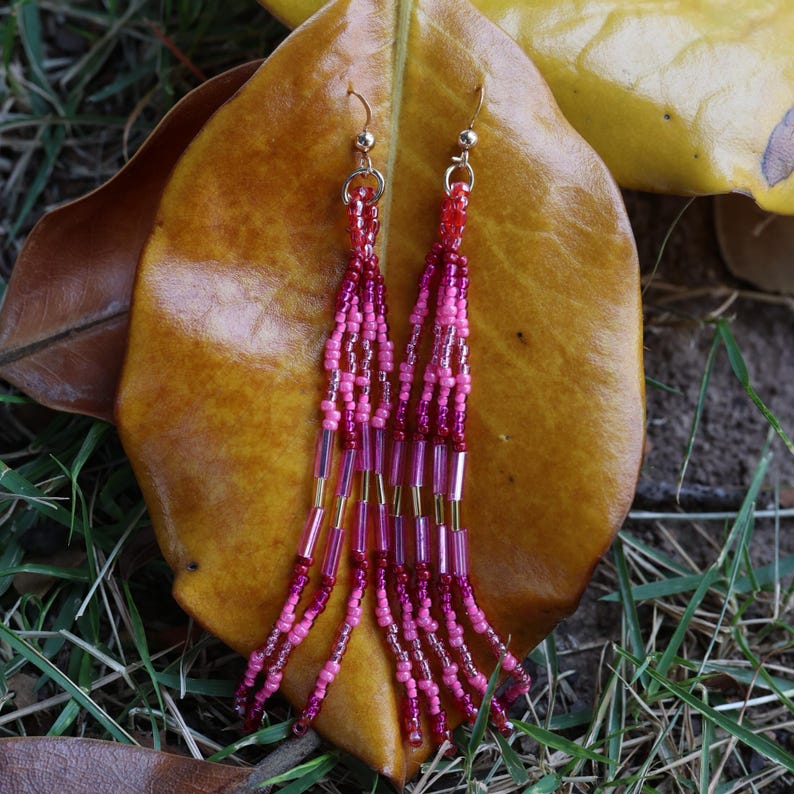 Matriarchal Dangles – Native American Beaded Dangle Earrings | Handmade ...