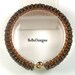 Loopy Loop Bead Woven Seed Bead Bracelet in Metallic Blue Iris AB - Etsy