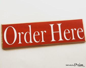 Order here sign | Etsy