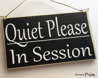 10x8 Enter Quietly Workshop In Progress Custom Wood Sign Spa | Etsy