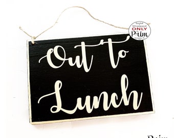 Lunch break sign | Etsy