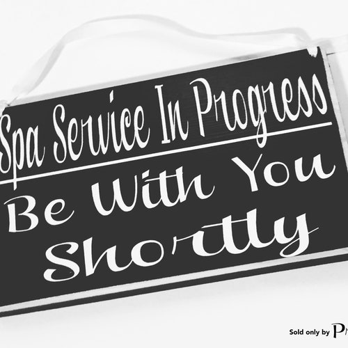 Business Sign in Session Sign Office Sign Custom Spa Sign - Etsy
