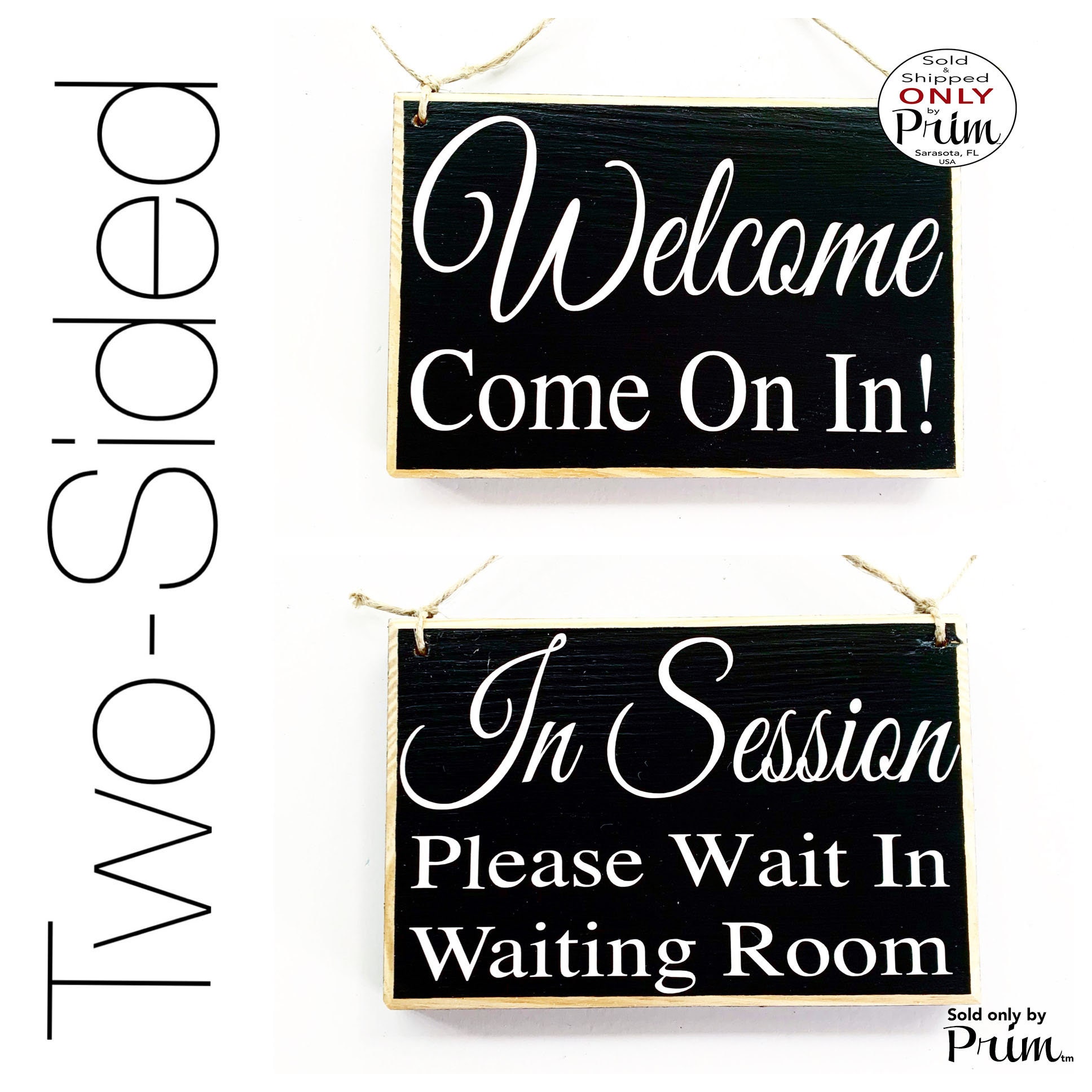 8x6 In Session Please Wait In Waiting Room Welcome Come on in | Etsy