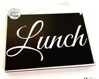 8x6 Out to Lunch Custom Wood Sign Workplace Break Room Food - Etsy